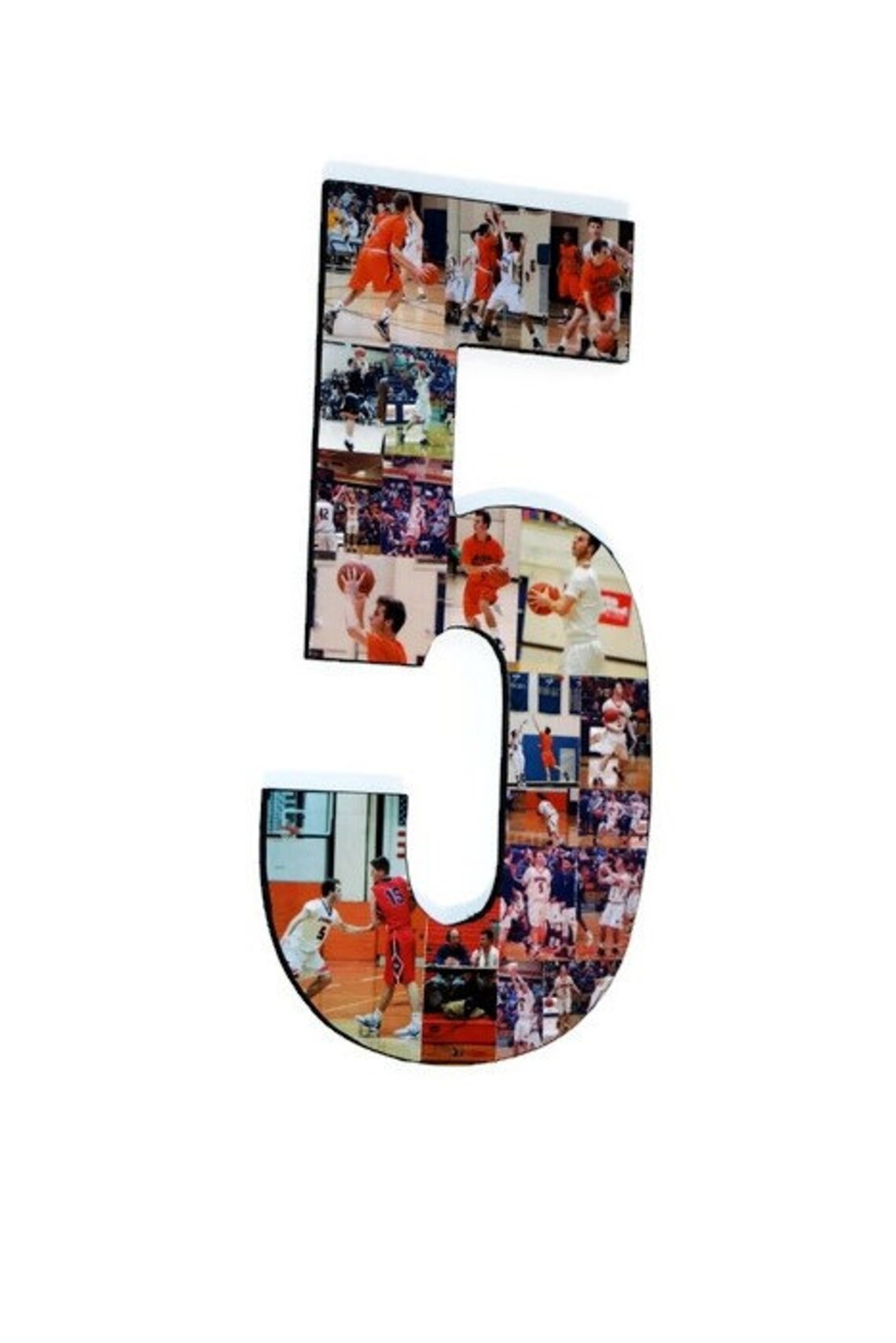 Jersey Number 5 Photo Number Collage Girlfriend College Sport - Etsy