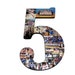 Number 5 Five With Photos Number Collage 5th Wedding Anniversary 18 ...