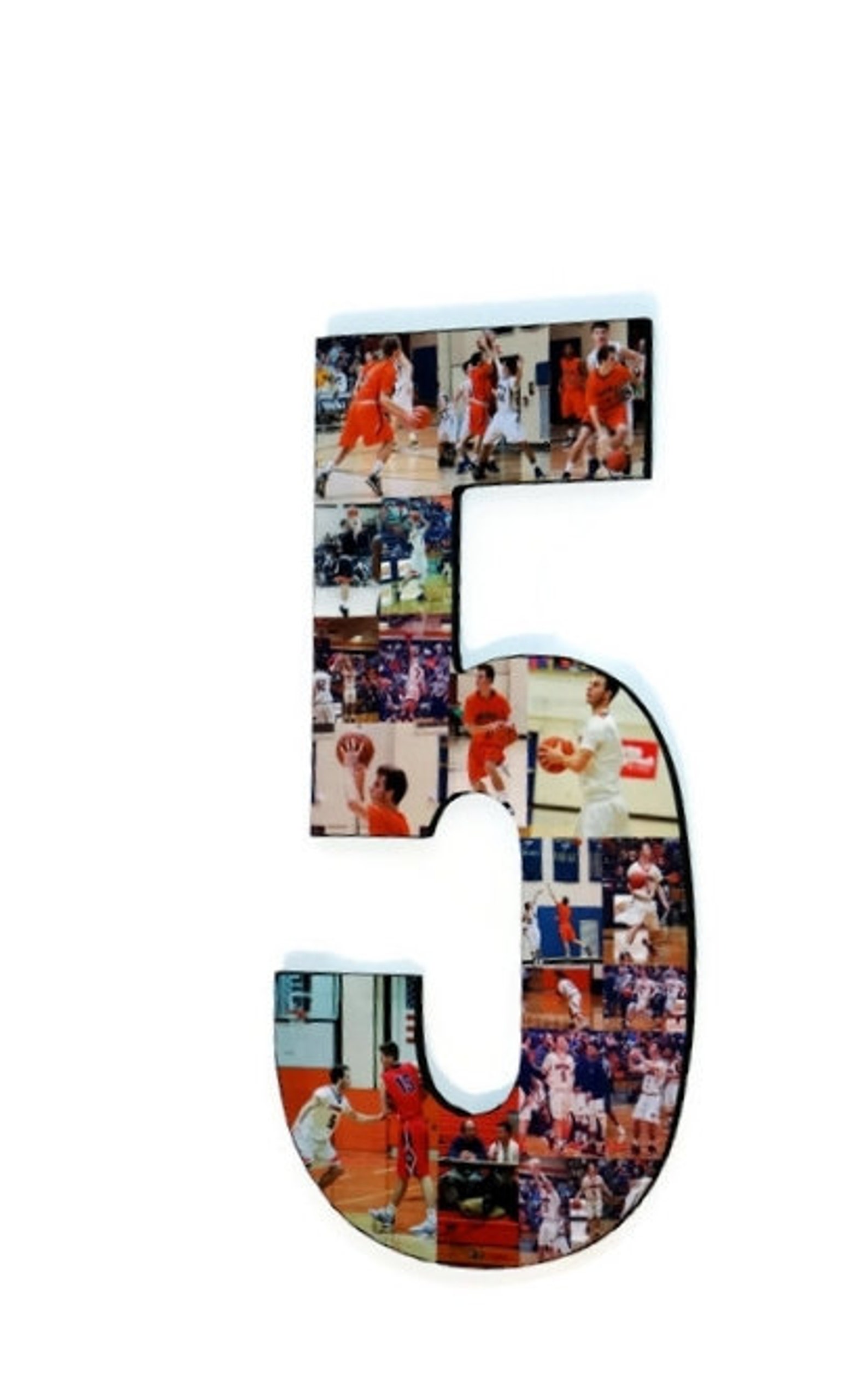 Jersey Number 5 Photo Number Collage Girlfriend College Sport | Etsy