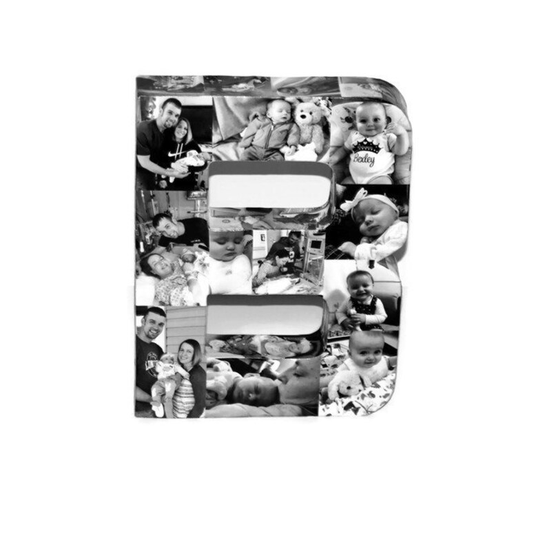 Photo Letter | 3D Initial Collage | Letter B Example - Etsy