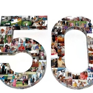 50th Birthday Number 50 Birthday Keepsake Fifty Fiftieth Birthday Party ...
