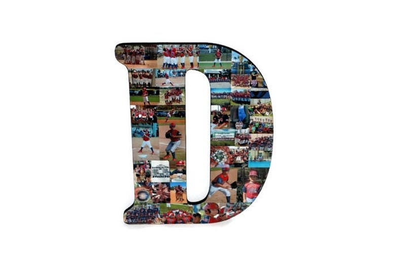 PHOTO LETTER COLLAGE Letter With Photos Initial Collage - Etsy