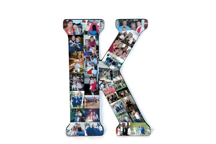 PHOTO COLLAGE LETTER Professional Photo Collage Anniversary - Etsy Israel