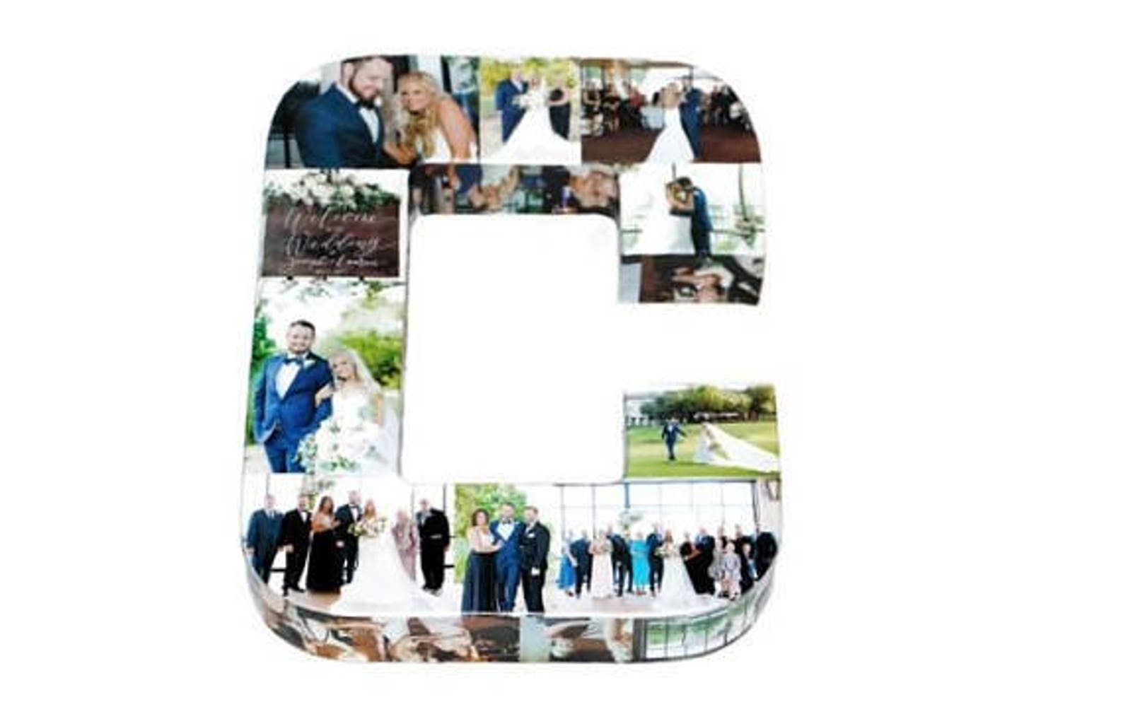 Custom Photo Collage Letter Custom Photo Display Personal - Etsy