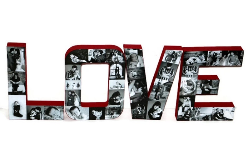 Love Letter Photo Collage Valentine's Day Gift Girlfriend - Etsy