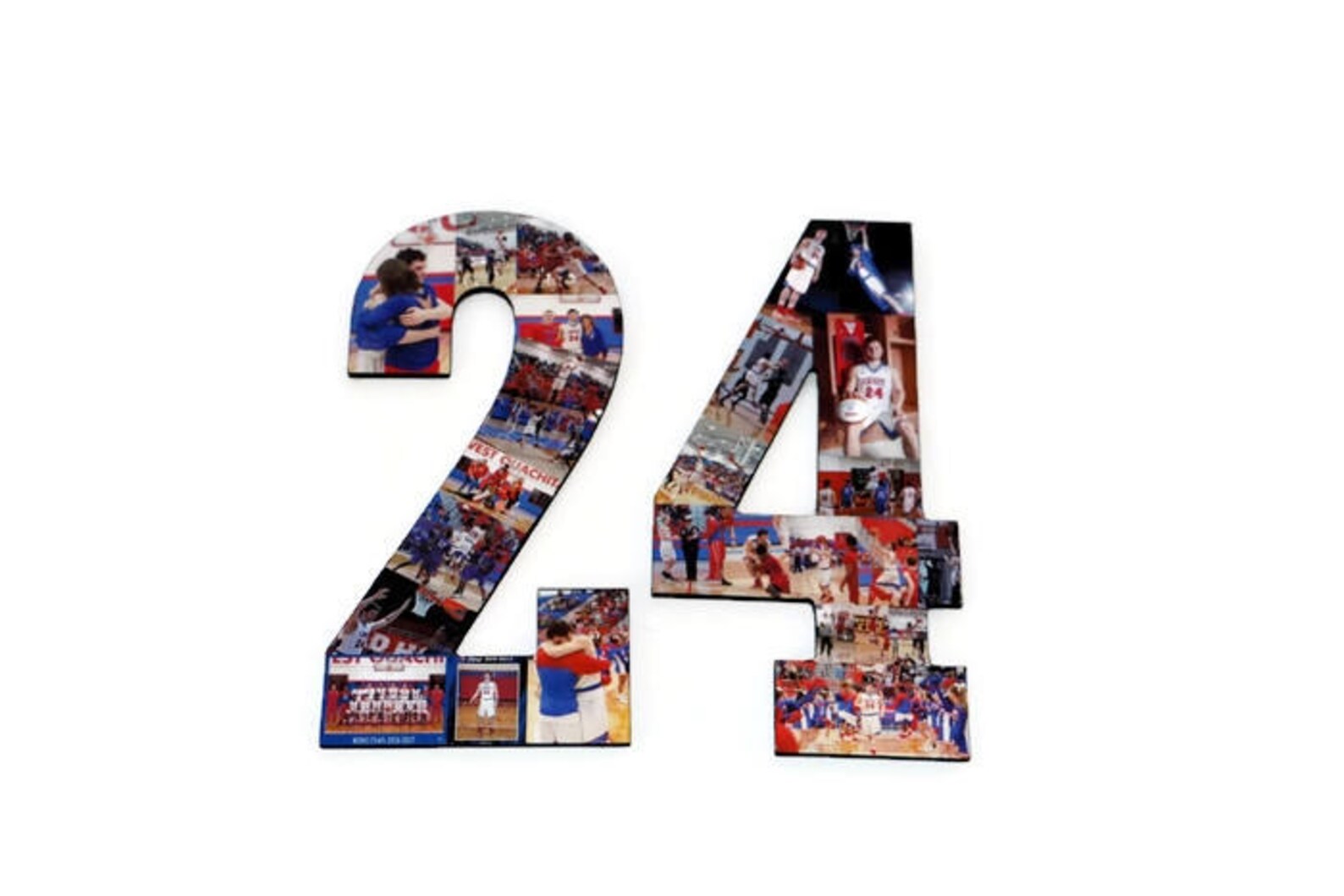 Number 24 Photo Number Collage Picture Frame College Sport - Etsy