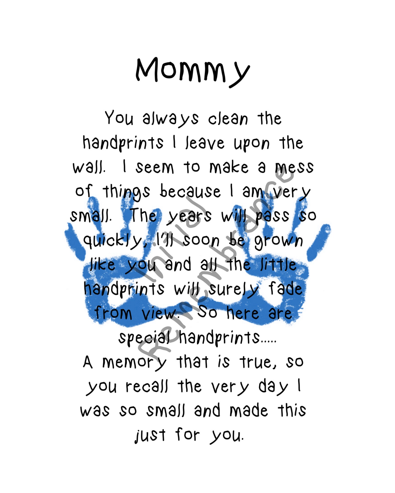 Mommy's 1st Mother's Day Poem Frame With Personalized Photos, Hand ...