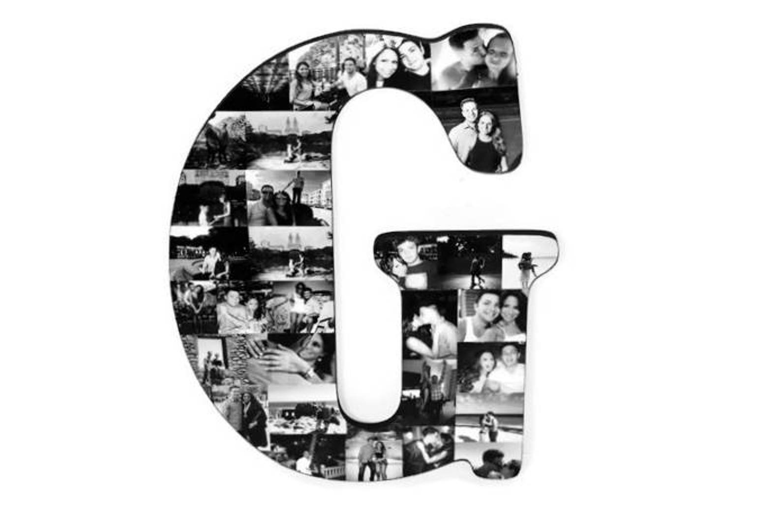 PHOTO COLLAGE LETTER Professional Photo Collage Anniversary - Etsy India
