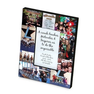 Coach Gift Picture Frame Collage Cheerleading Print Photo Frame ...