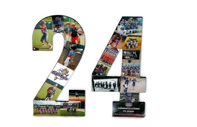 18 Number 18 Photo Number Collage Picture frame College Sport | Etsy