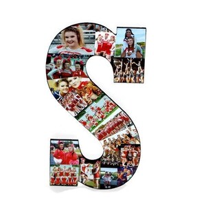 Senior Night | Letter S | Cheer Gift | Photo Collage Letter | Letter ...