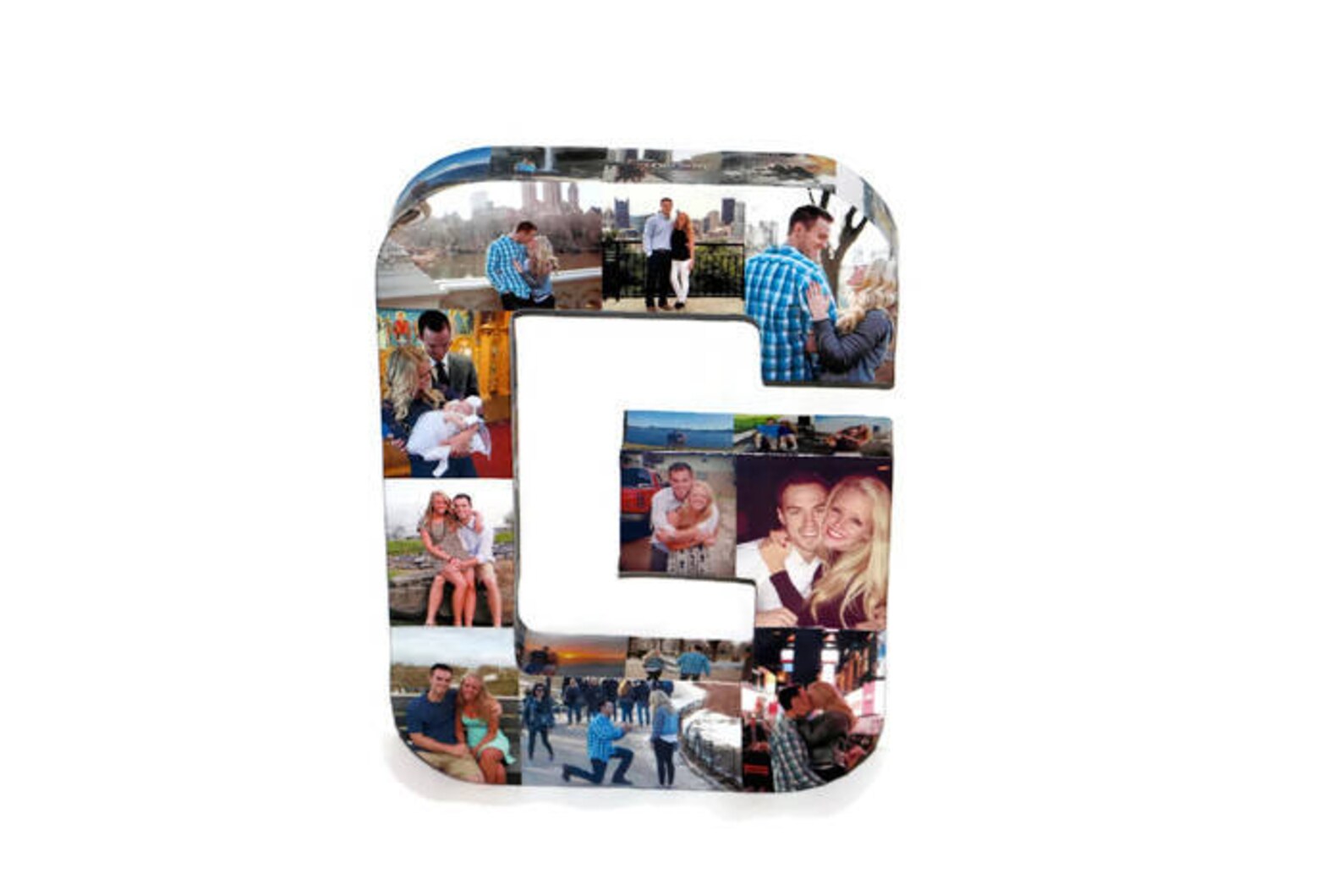 Letter Photo Collage, Free Standing Letter, 3D Letter, Picture Collage ...