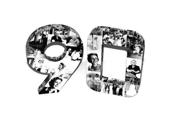 90th Birthday Number 90 Birthday Keepsake Ninety Ninetieth | Etsy