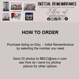 Freestanding Double Photo Number, Photo Collage, Birthday Gift, Photo ...