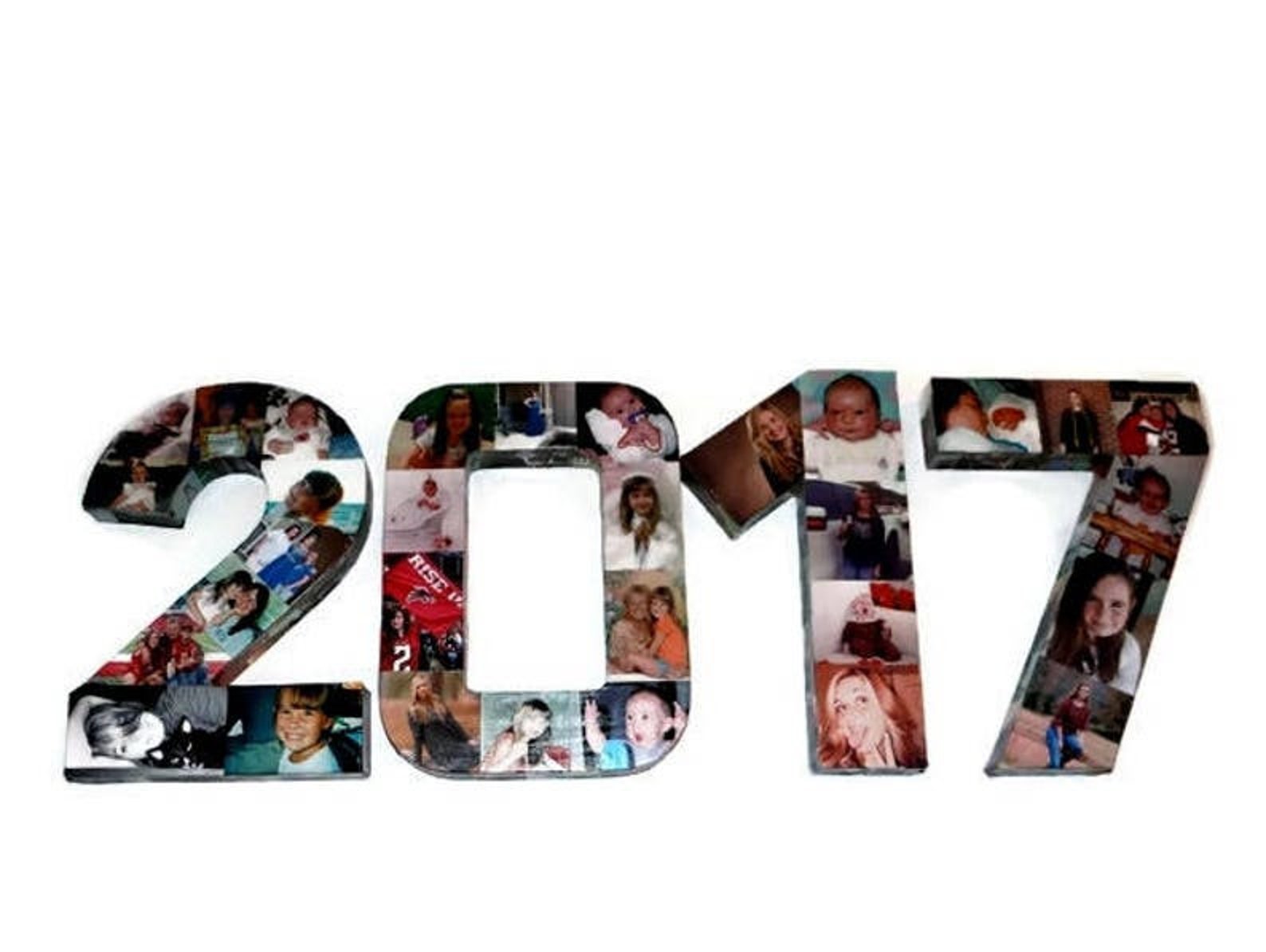 2022 2023 Graduation Photo Collage Number Picture Number | Etsy