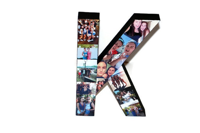3D 16 Huge Photo Initial Collage Gift Picture Frame - Etsy