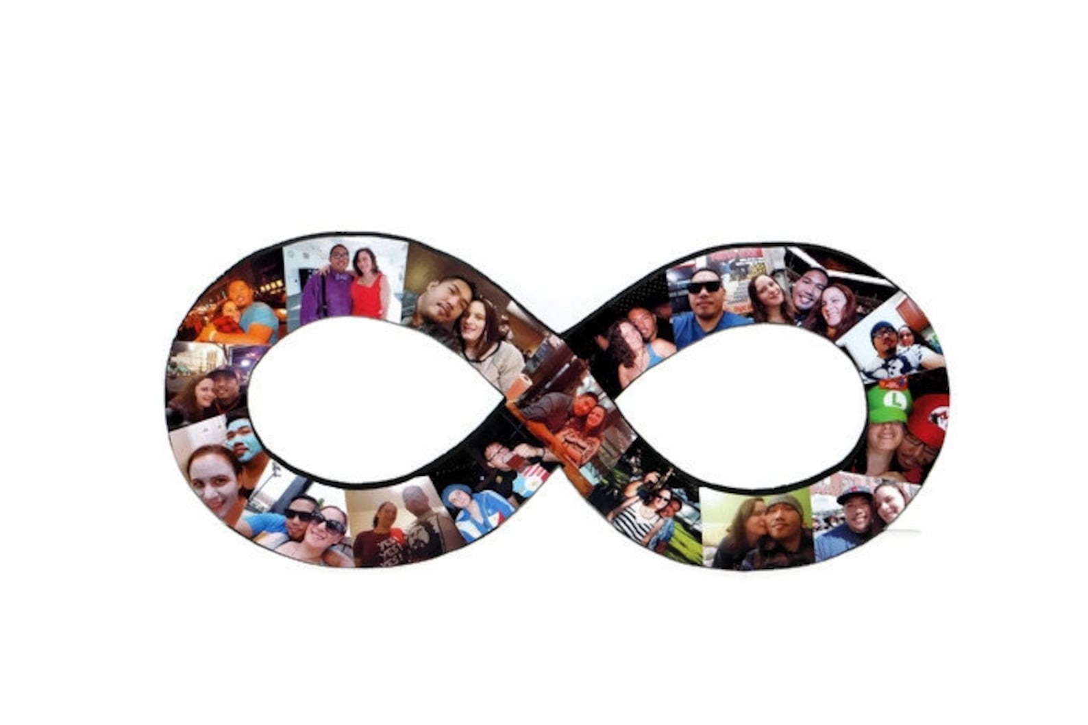 Infinity With Pictures Custom Photo Collage Infinity Girlfriend Gift ...