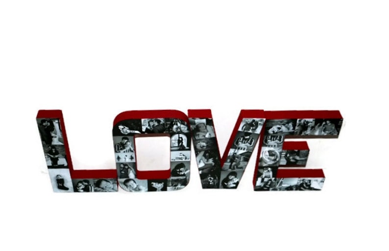 Love Letter Photo Collage Valentine's Day Gift Girlfriend - Etsy