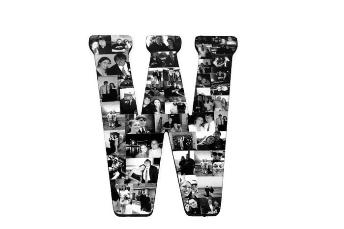 Letter W Letter Photo Collage Photo Collage Letter - Etsy