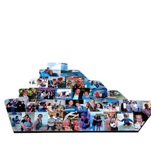 CRUISE SHIP Collage Wood Cut Out With Photos, Cruise Ship Vacation ...
