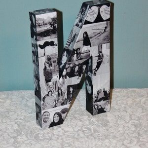 Letter Photo Collage Wedding Engagement Bridal Pet Personalized Custom ...