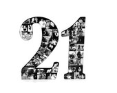 21st Birthday Photo Number Collage Number 21 Picture Frame - Etsy