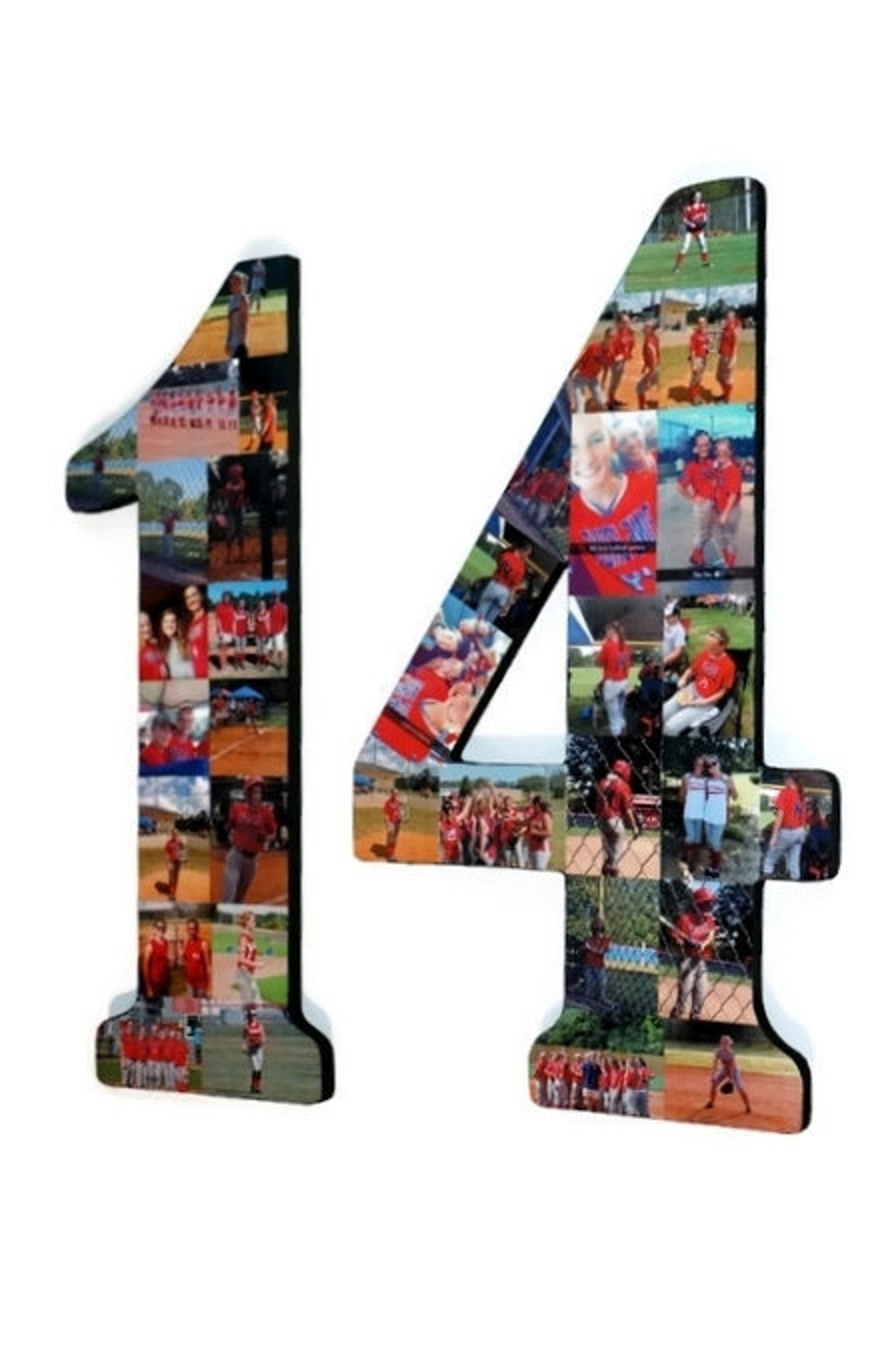 14 Senior Night Number Photo Collage Huge 18" Two Digit Letter Collage ...