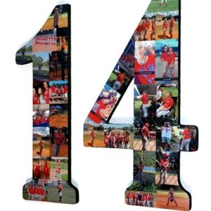 14 Senior Night Number Photo Collage Huge 18" Two Digit Letter Collage ...