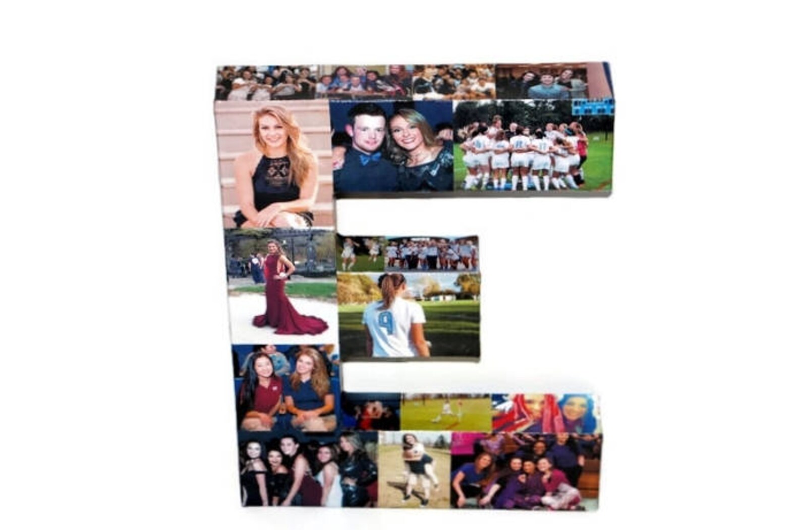 Custom Photo Collage Letter, Personalized Keepsake - Etsy