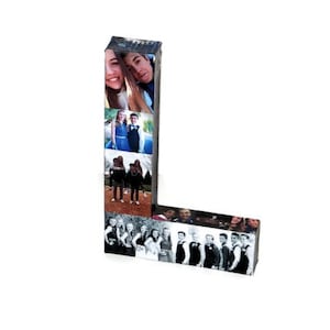 Photo Collage Letter | 3D Initial | Letter L Example - Etsy