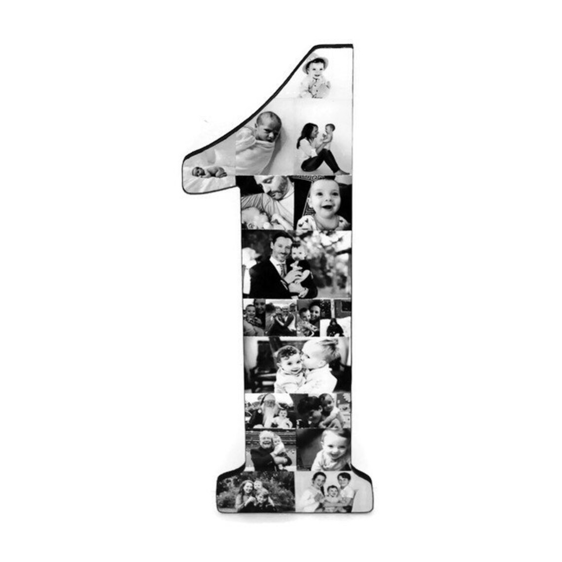 Number 1 One With Photos Number Collage Baby's First Birthday One Year ...