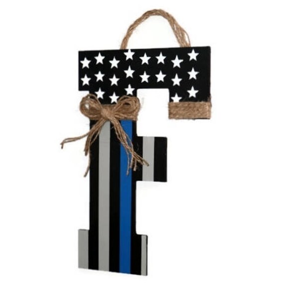 Law Enforcement Door Hanger First Responder Wreath Attachments Back The ...