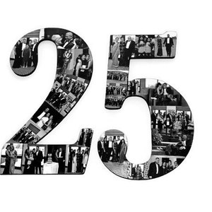 25th Anniversary, 25th Birthday Photo Collage Number, Number 25 With ...