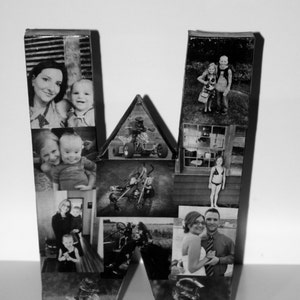 Custom Photo Collage Letter Girlfriend Gift, Children's, College Dorm ...