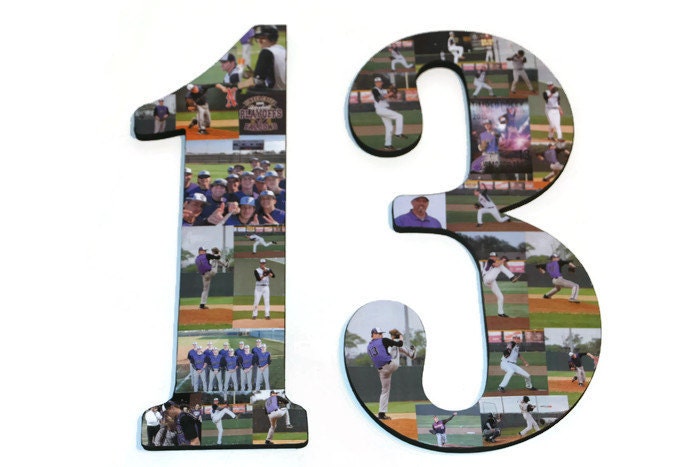18 Number Photo Collage Huge 18 Double Digit Birthday | Etsy