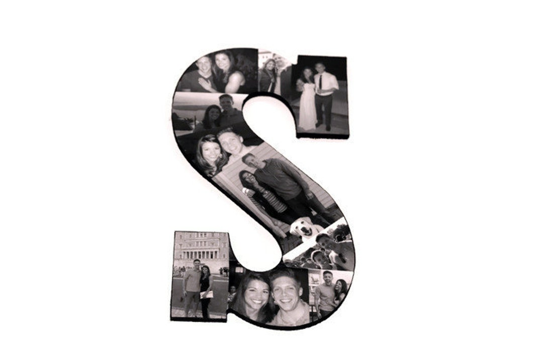 Best Friend Photo Frame Letter Collage Initial Senior Night Girlfriend ...