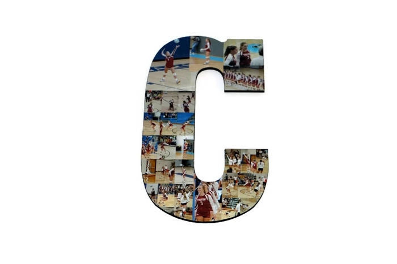 Senior Night Letter S Cheer Gift Photo Collage Letter | Etsy