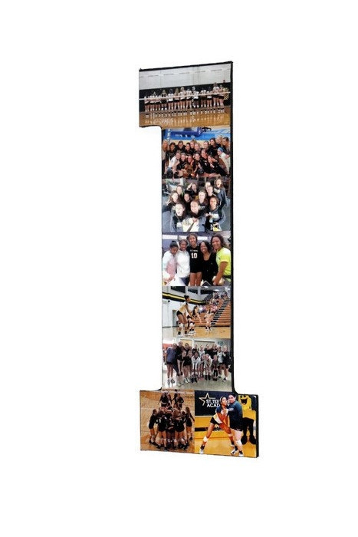 Number 1 Photo Number Collage Picture Frame College Sport | Etsy