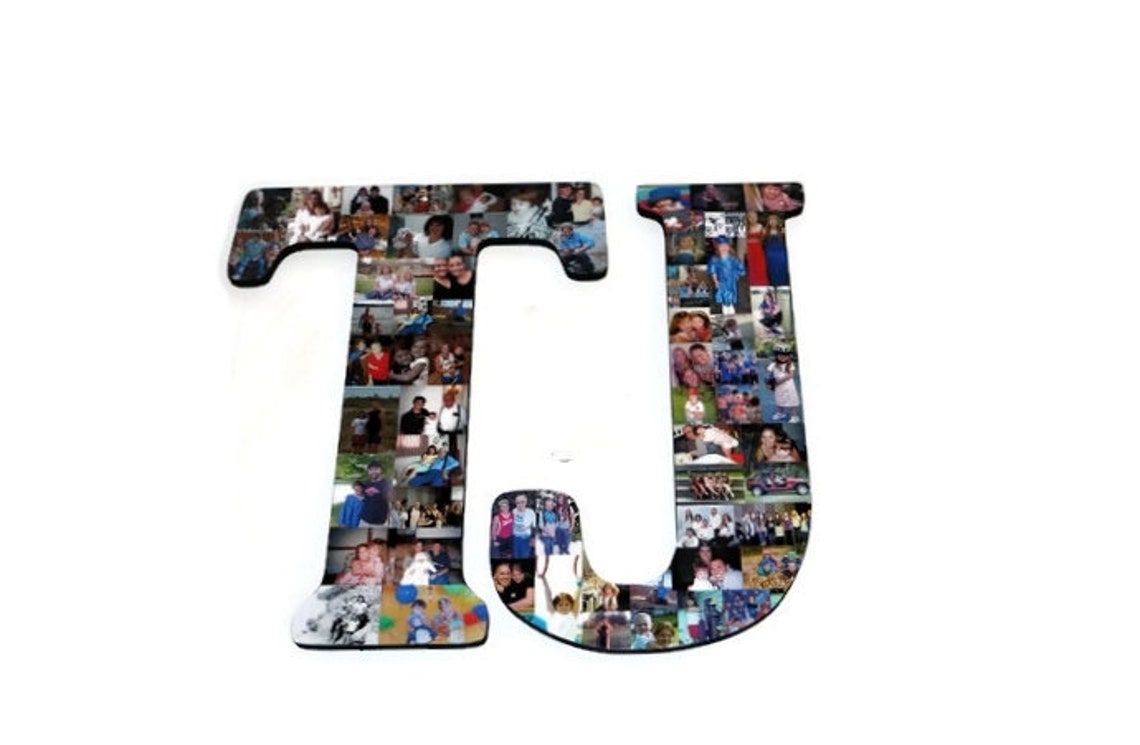 LETTER T or LETTER J Graduation Photo Centerpiece Graduation | Etsy
