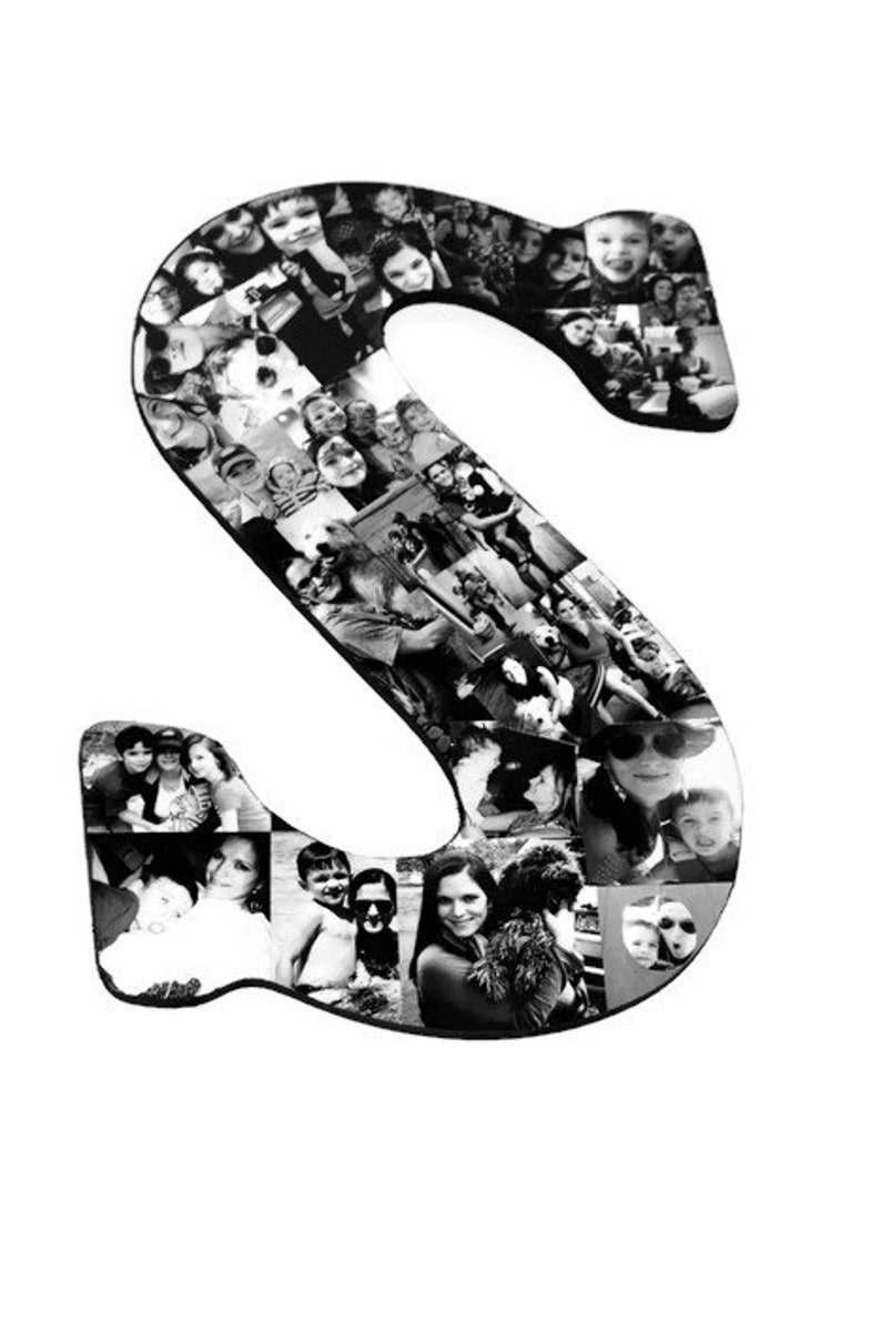 18 Wooden Letter Photo Collage or Number Collage | Etsy