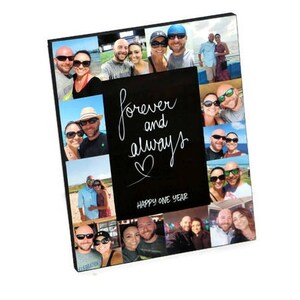 1 Year Anniversary Picture Frame Collage Frame Forever and Always Frame ...