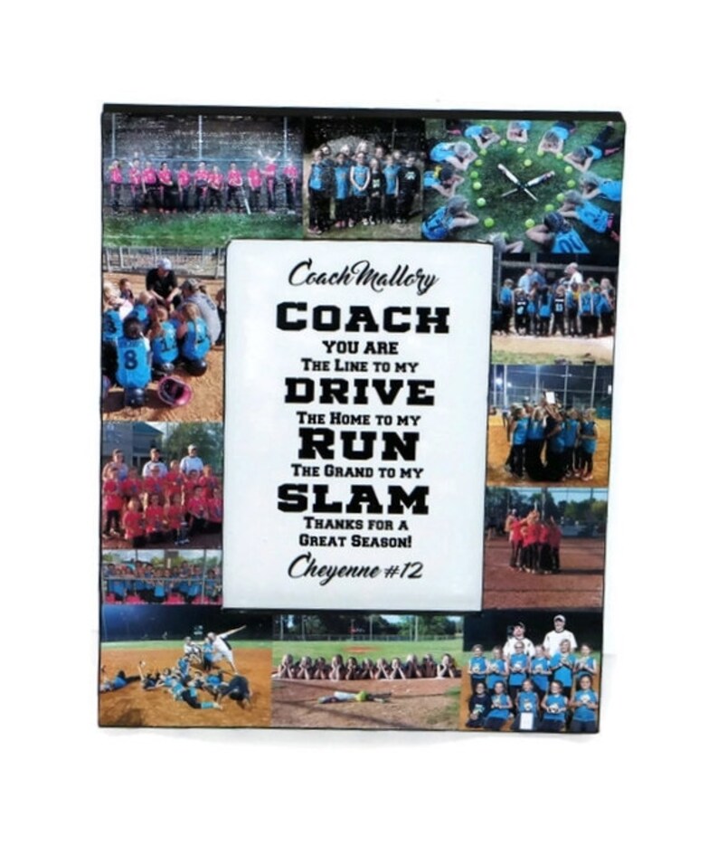 Coach Gift Photo Frame Collage Coaches Gift Soccer Coach - Etsy