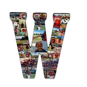 PHOTO LETTER COLLAGE | Letter With Photos | Initial Collage | Photo ...
