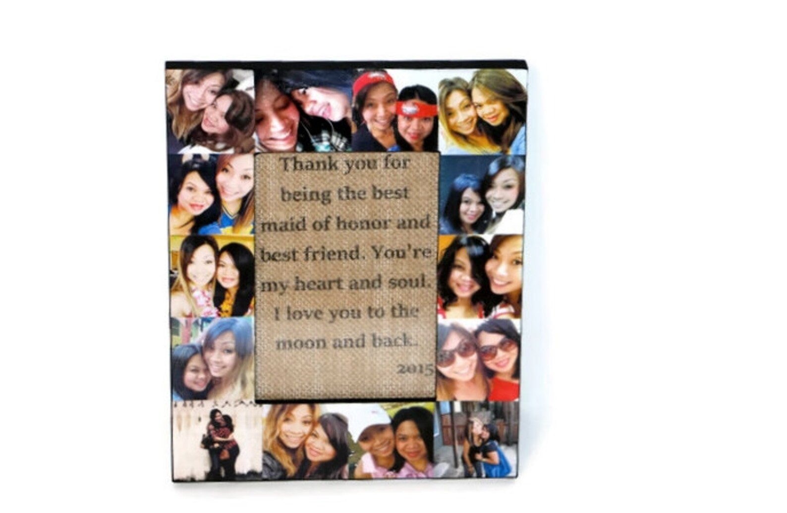 Personalized Message Photo Collage Frame Custom Quote Unique - Etsy