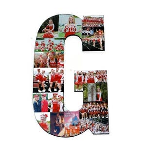 Senior Night Gift | Cheerleader Gift | Photo Collage Letter | Letter ...