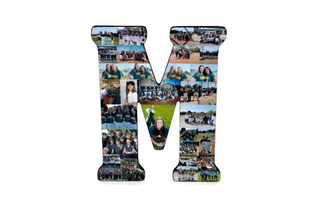 Letter Photo Collage Letter College HUGE 18 Anniversary | Etsy