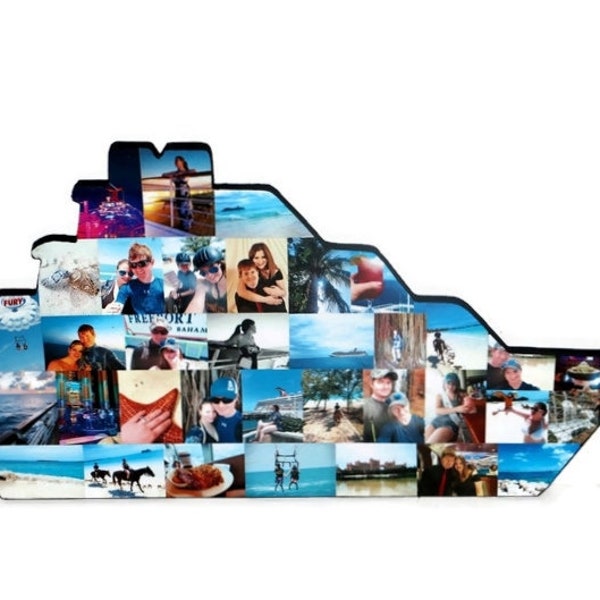 Cruise Ship Photo Collage - Etsy