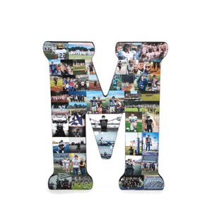 18" Letter Photo Collage, Custom Made Photo Collage in a Letter Shape ...