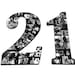 21st Birthday Photo Number Collage Number 21 Picture Frame - Etsy