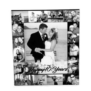 10 Year 10 Yr Anniversary Frame, Anniversary Frame, Picture Frame ...